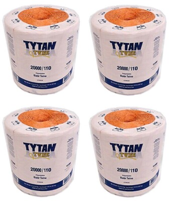 Tytan PBT20110TOSTNBP 20,000 ft Orange Polypropylene Baler Baling Twine ...