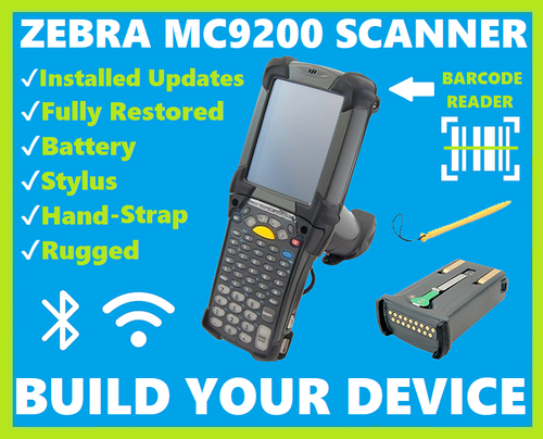 Zebra MC92N0-G Warehouse Wireless Barcode Scanner, BUILD YOUR OWN ...