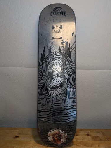 CREATURE x Sketchy Tank Ryan Reyes Silver Foil Skateboard Deck rare | eBay