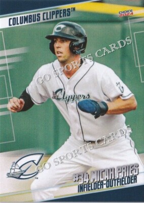 2024 Columbus Clippers Micah Pries RC Rookie Card Guardians Minor League | eBay
