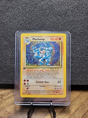 Pokemon TCG Machamp Holo First Edition 8/102 Base Set | eBay