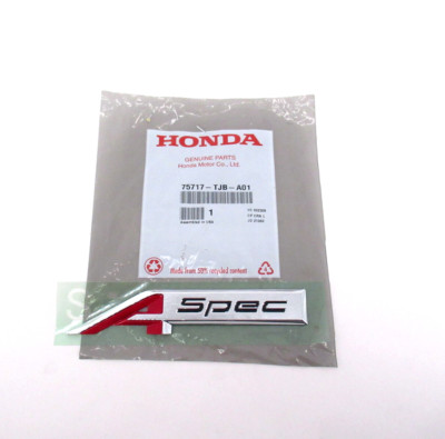Genuine OEM Honda Acura 75717-TJB-A01 "A SPEC" Side Emblem Badge 2019 ...