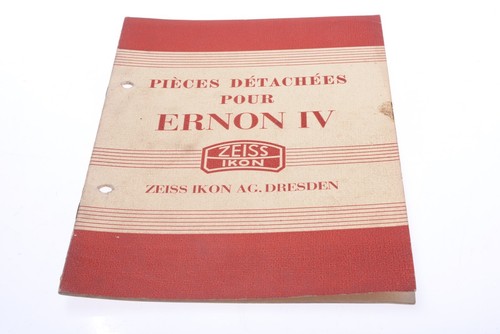 ZEISS ERNON IV PROJECTOR SPARE PARTS PRICE GUIDE BOOKLET FRENCH 120 | eBay