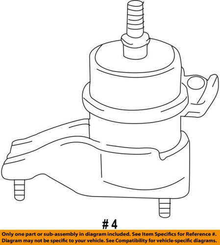 12372-28250 Toyota Insulator, engine mounting, lh(for transverse engine ...