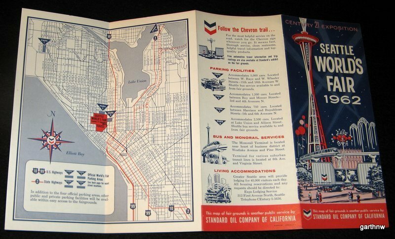 Seattle Worlds Fair Map Center For The Study Of The Pacific Northwest