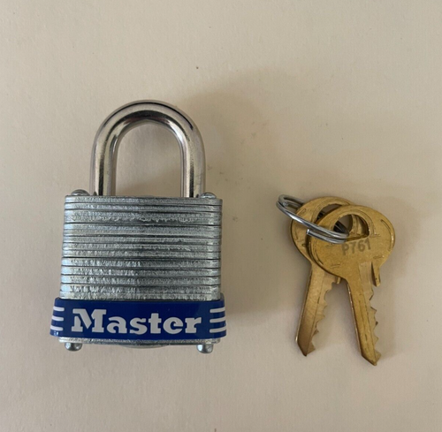 6/PACK - Master Lock 7KA Wide Laminated Pin Tumbler Padlock, Keyed ...