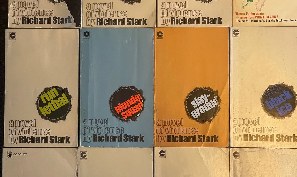 Collection x12 Parker Series Richard Stark Novels 1960s-70s Bullet Hole ...