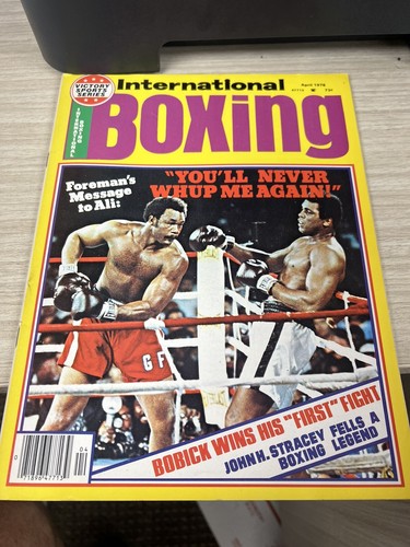 George Foreman Muhammad Ali Bobick International Boxing Magazine April ...
