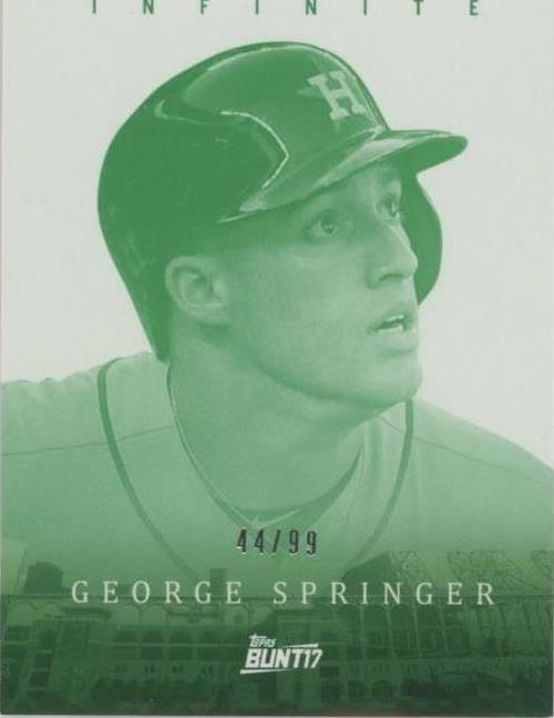 2017 Topps Bunt - Infinite George Springer #I-GS Green /99 for sale ...