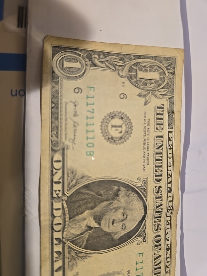 Fancy One Dollar Serial Number | eBay