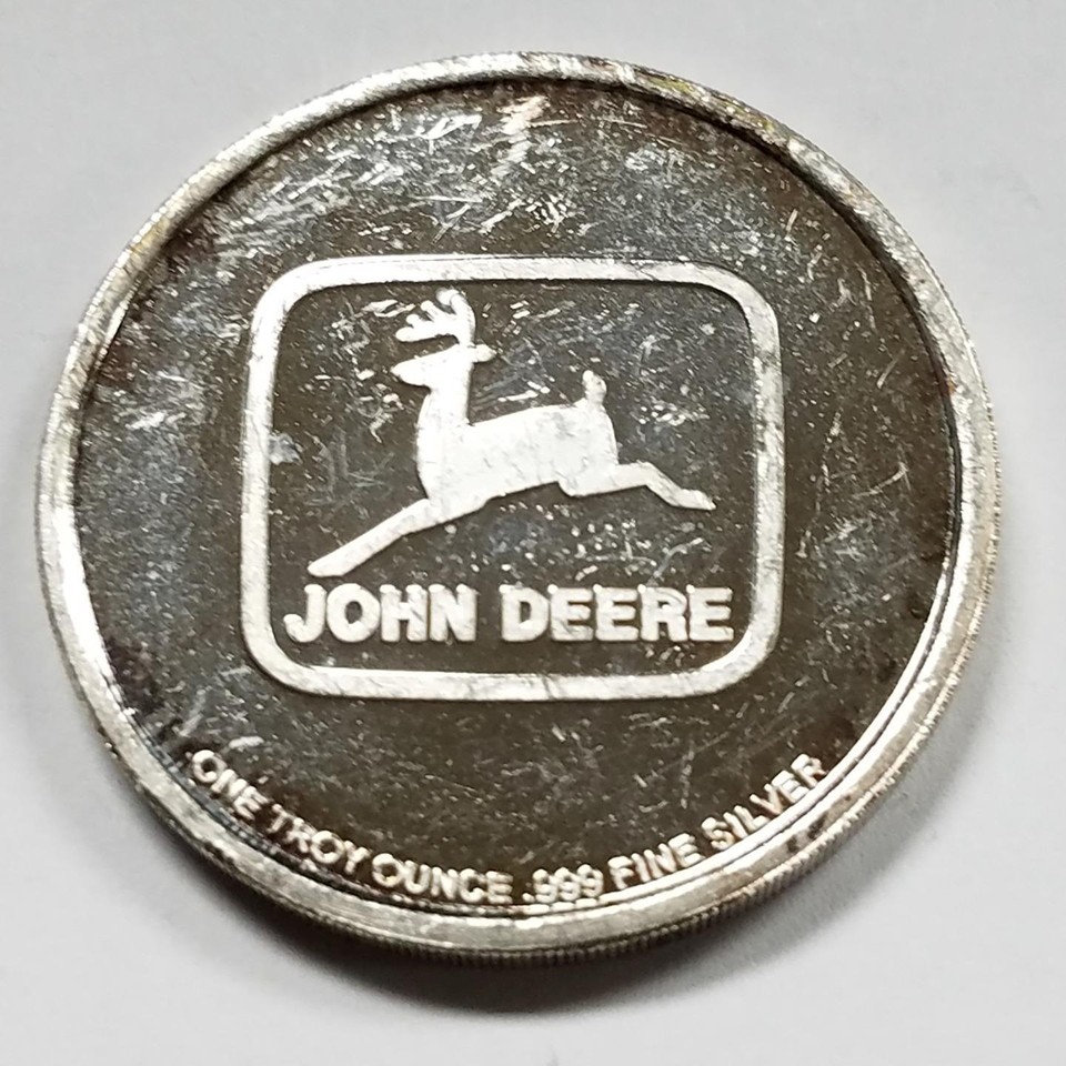 John Deere Model 8400T | .999 Silver 1 oz Sports Round | Proof John ...