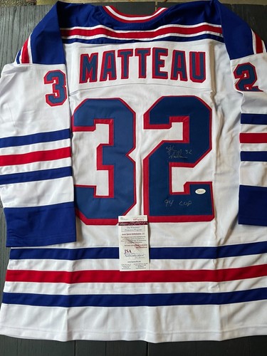Stephane Matteau Signed Jersey NY Rangers - COA | eBay