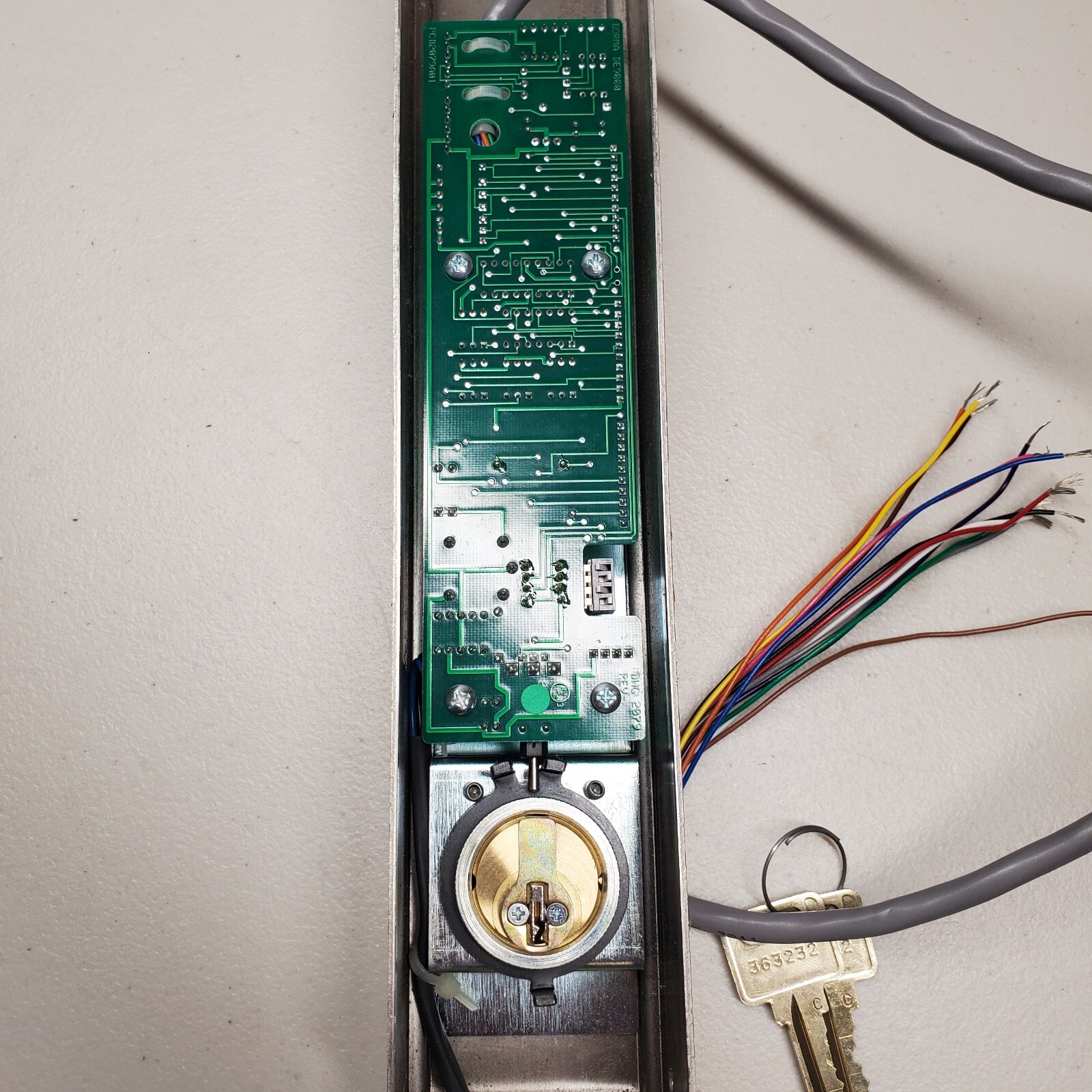 Dorma Panic Exit Device Trim, Alarm Lock de9000 Series 9000 kit board ...