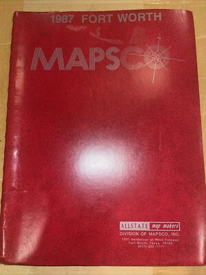Mapsco 1987 Fort Worth | eBay