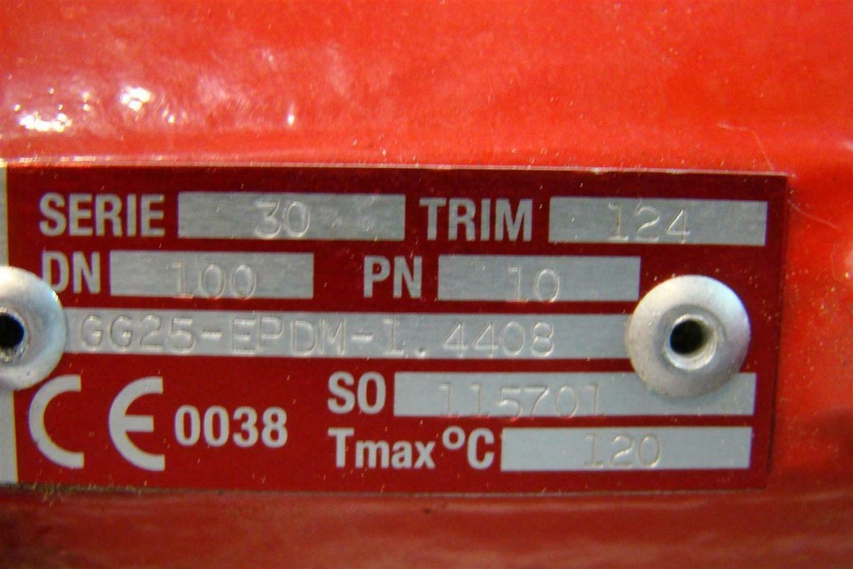 Bray 30 Series Butterfly Valve 124 Trim 10PN 115701 3024C GG25-EPDM-I ...