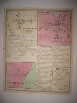 ANTIQUE 1873 TROUPSBURG WOODHULL REXVILLE STEUBEN COUNTY NEW YORK ...