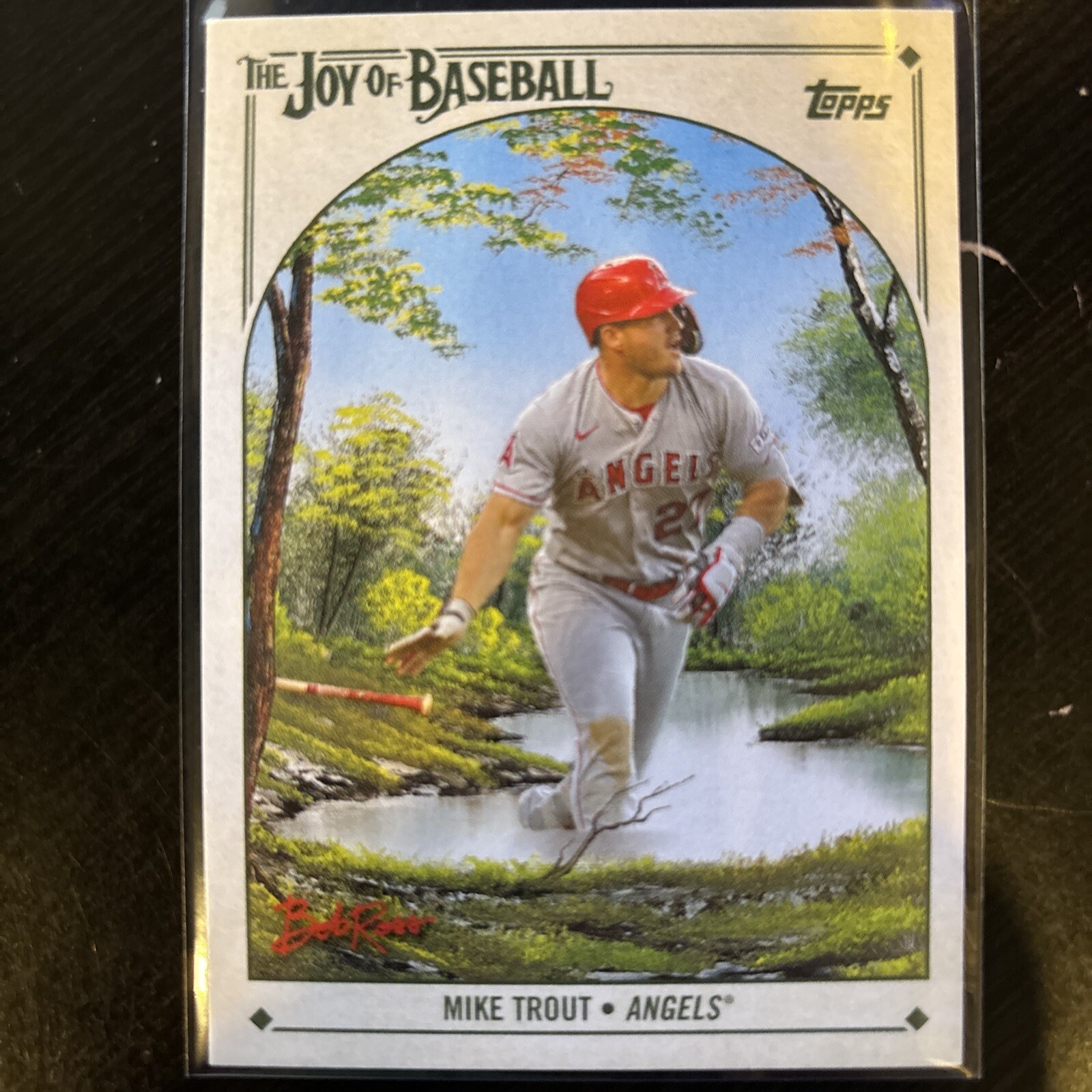 2023 Topps X Bob Ross The Joy of Baseball - #80 Mike Trout LA Angles | eBay