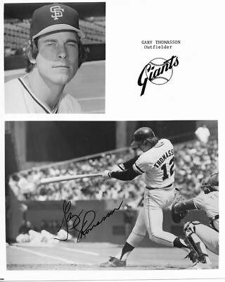 GARY THOMASSON Autographed Signed VINTAGE Baseball Photo San Francisco ...