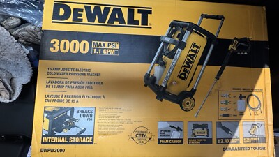 DeWALT DWPW3000 3000 MAX PSI 1.1 GPM 15 AMP Brushless Jobsite Pressure ...