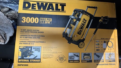 DeWALT DWPW3000 3000 MAX PSI 1.1 GPM 15 AMP Brushless Jobsite Pressure ...