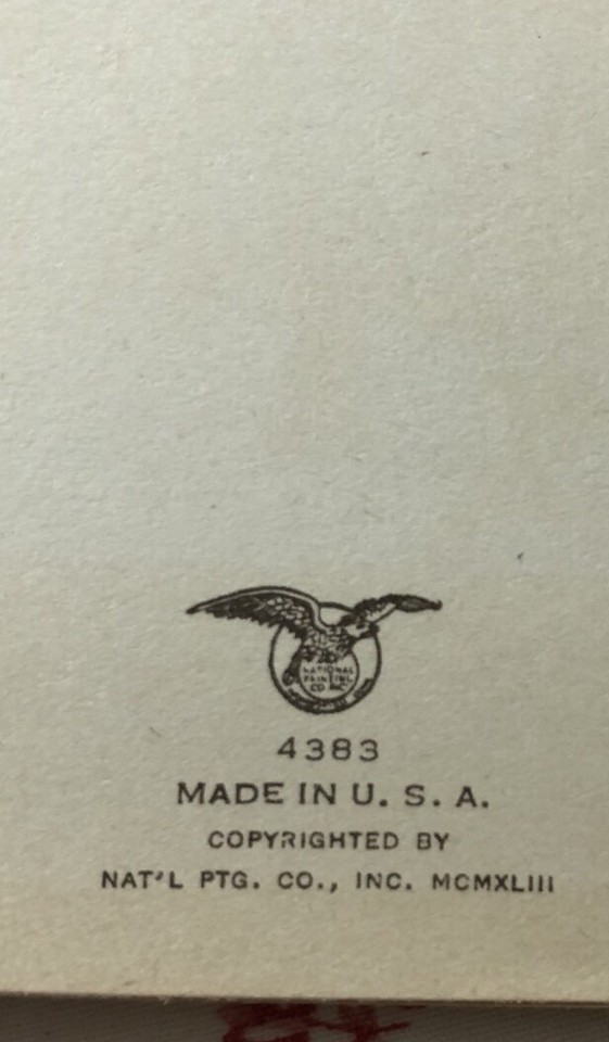 Vintage UNUSED Christmas Greeting Card Foil Clipper Ship Treasure ...