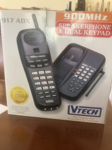 VTG 1997 VTech Cordless 917 ADX 900 mhz Speakerphone & Dual Keypad ...