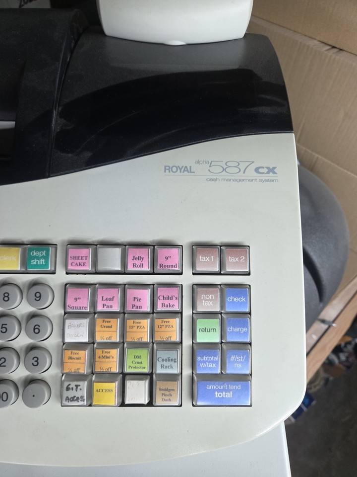 Royal Alpha 587cx Cash Register Management System Works *NEEDS KEYS ...