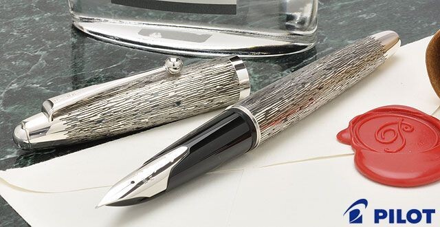 Pilot SILVERN (Sterling Silver) 18K Fountain Pen Tsumugi Fine Nib FK ...