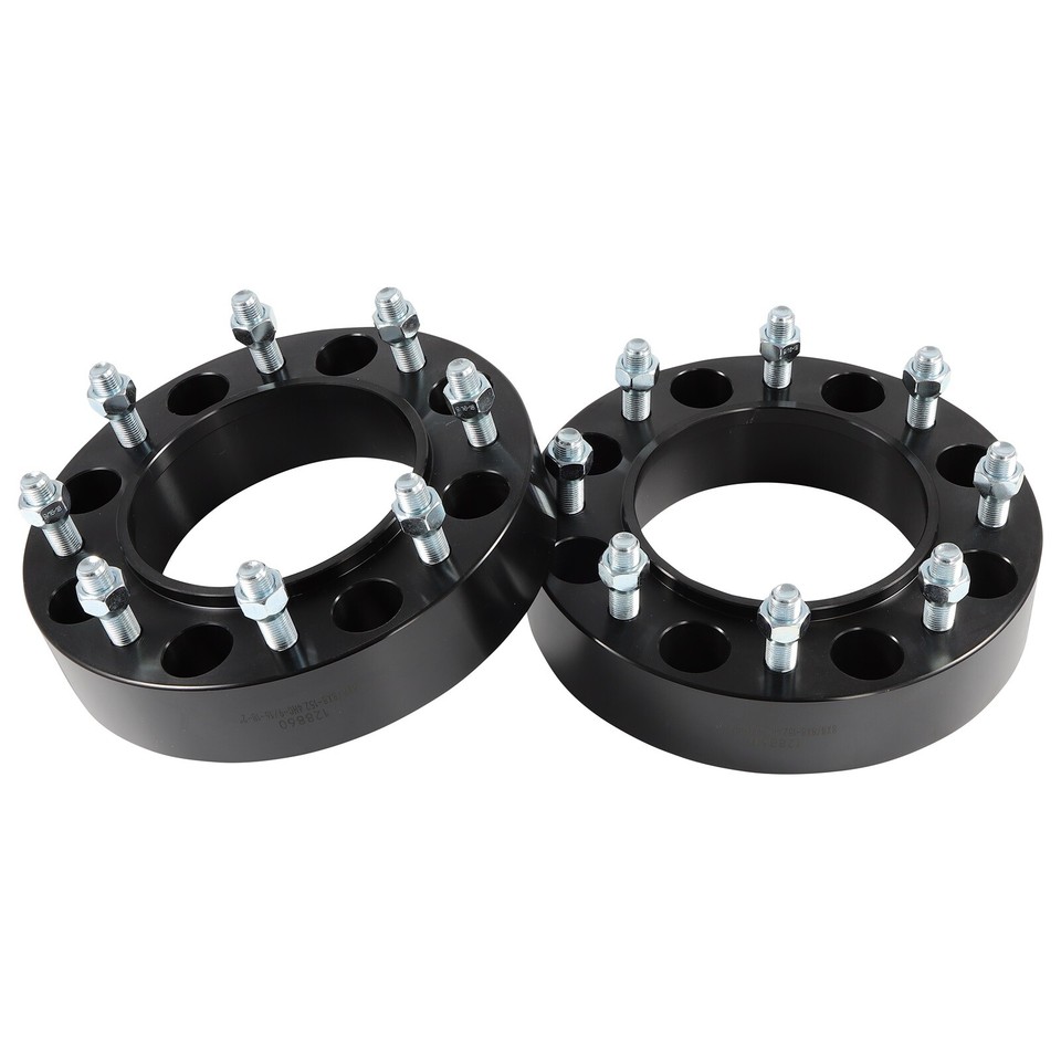 (2) 2" 8x8" Skid Steer Wheel Spacers 9/16x18 6" For 8 Lug Bobcat Case ...