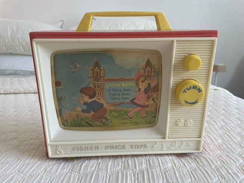 Vintage Fisher Price Toys #114 Two Tune TV Giant Screen Music Box, 1964 ...