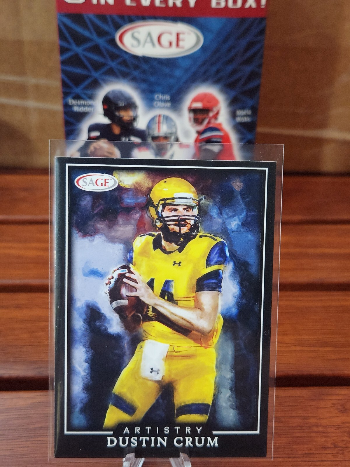 2022 SAGE Low Series Football Dustin Crum - Artistry - Black RC Insert ...