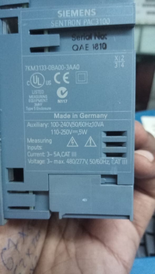 SIEMENS SENTRON PAC3100 7KM3133-0BA00-3AA0 100-240VAC/110-250VDC | eBay