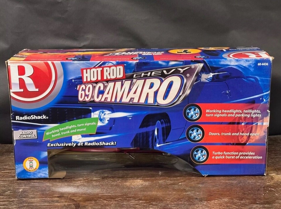 RADIO SHACK HOT ROD 1:6 69 CHEVY CAMARO REMOTE RADIO CONTROL RC CAR🔥🔥🔥🔥 ...