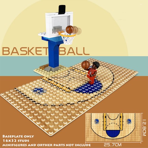 BASEPLATE CITY SPORTS BASKETBALL BASE PLATE 16X32 STUDS COMPATIBLE ...