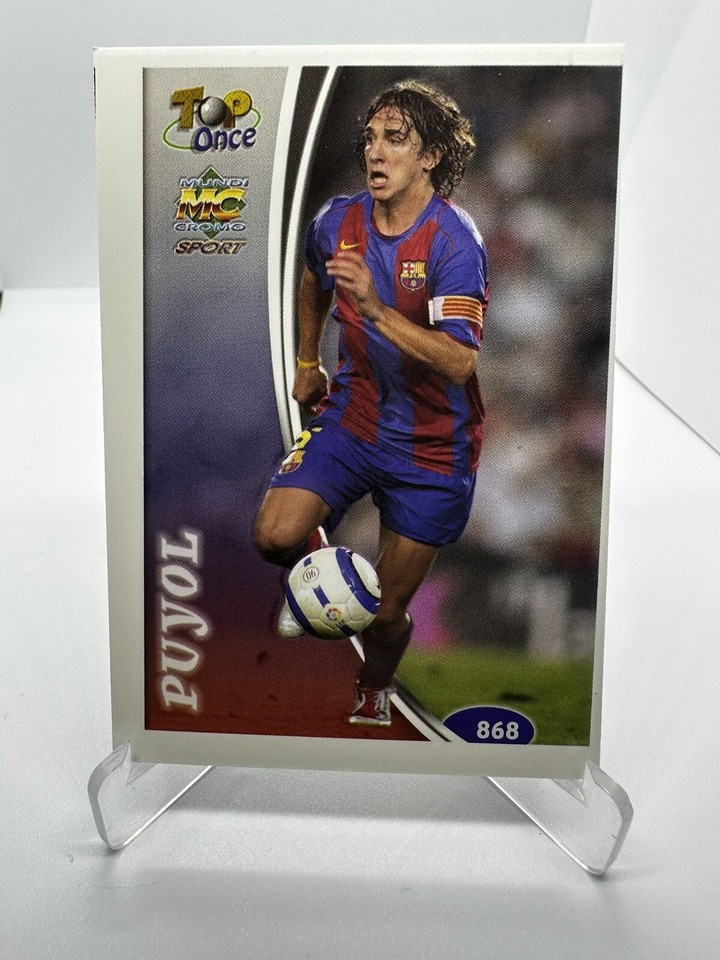 # 868 PUYOL (F.C BARCELONA), TOP ONCE MATE CARD MUNDICROMO LIGA 2004 ...