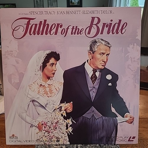 Father of the Bride (1950) Laserdisc MGM Spencer Tracy Elizabeth Taylor ...