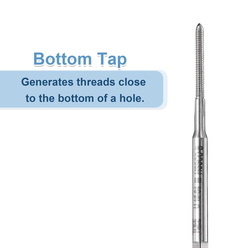 Hand Bottom Tap #1-64 UNC 2B Bottoming Style Screw Tapping Threading ...