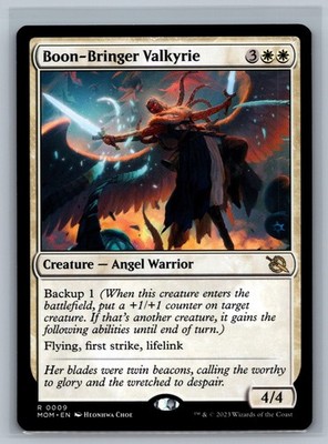 Magic The Gathering March of the Machine Boon-Bringer Valkyrie #0009 ...