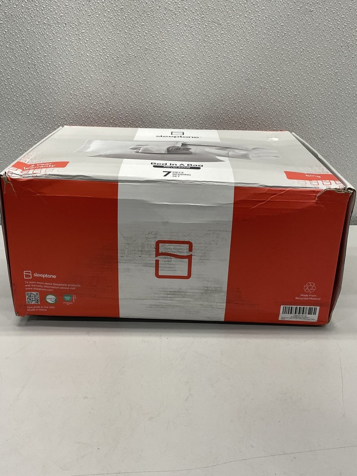 Sleeptone Bed In A Bag-7 Piece King Size Navy/Light Grey New & Sealed ...