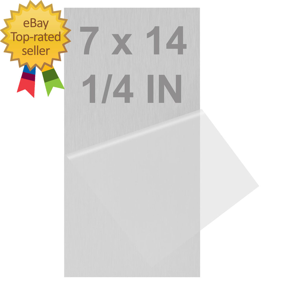 6061 T651 Aluminum Sheet Metal 7 X 14 X 1/4 Inch Flat Plain Aluminum ...