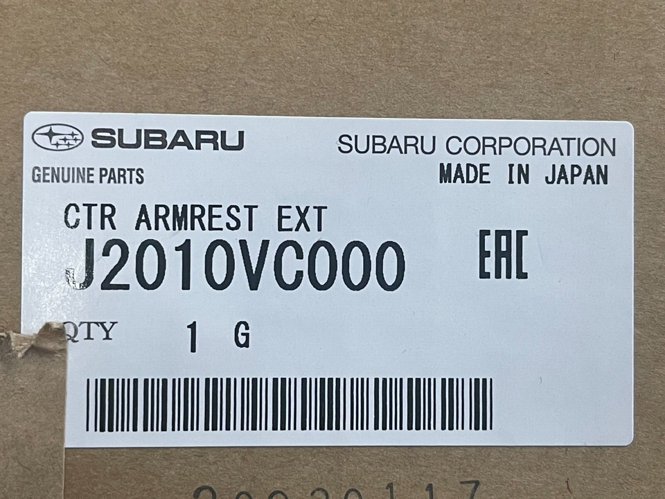 Subaru Center Armrest Extension 2022-2025 WRX J2010VC000 6 MT Genuine ...
