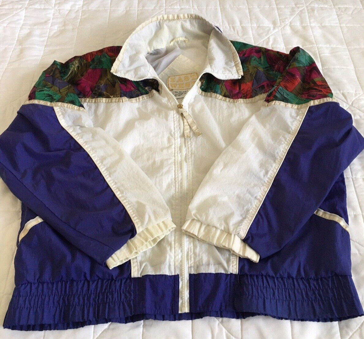 1980's East West, Woman’s Windbreaker, Multi Colored-… - Gem