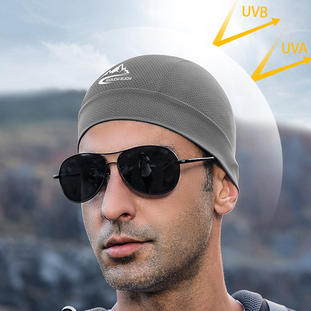 Sports Cycling Skull Cap Quick Dry Breathable Running Bike Hat (Dark ...