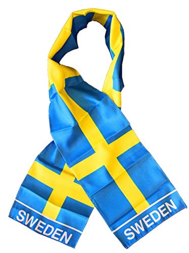 Sweden Country Lightweight Flag Printed Knitted Style Scarf 8"x60" | eBay