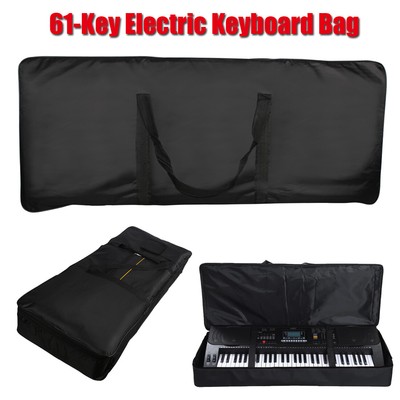 Keyboard Bag Electronic Piano Padded Carry Case 61-Key Waterproof ...