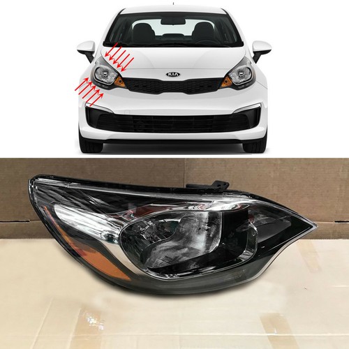 Headlight Replacement for 2012 2017 Kia Rio Sedan EX SX LX no LED ...