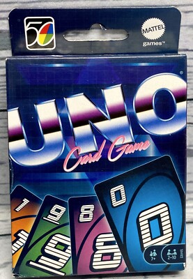 UNO Card Game Iconic 1980's Retro 50th 80’s #2 Of 5 In Series Special ...