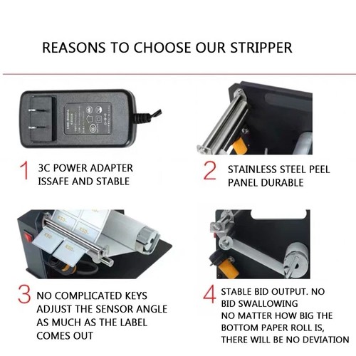 Automatic Label Peeler Counter Separator Self-adhesive Label Peeling ...