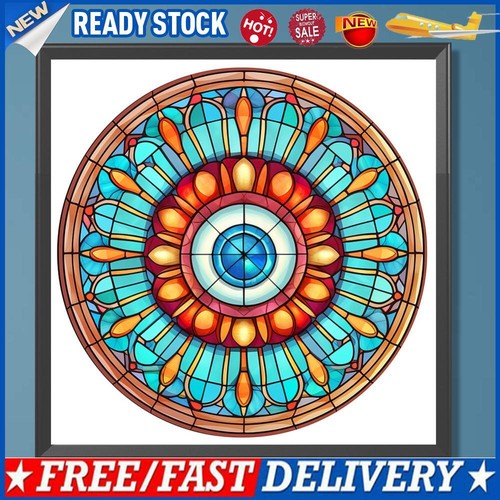 5D DIY Full Round Drill Diamond Painting Eye Mandala Kit Home ...