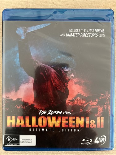 Rob Zombie's Halloween 1 & 2 Ultimate Edition 4 x Disc Blu Ray Region B ...